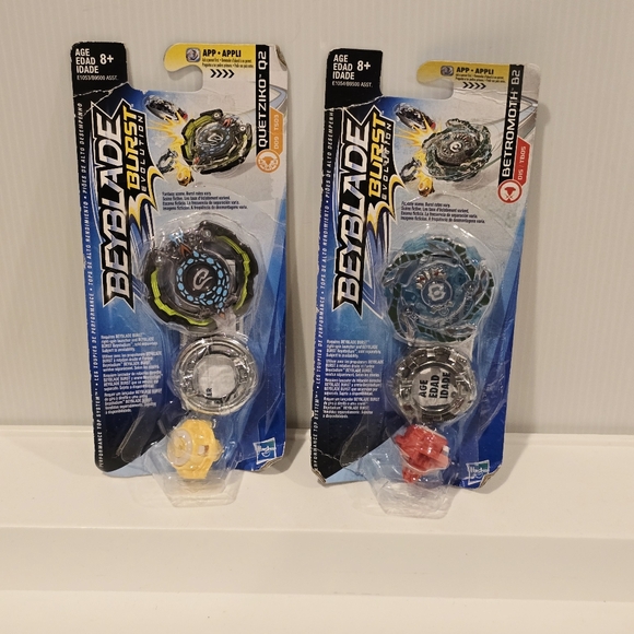 Toys | Beyblade Burst Evolution Betromoth And Quetziko Single Spin Top ...